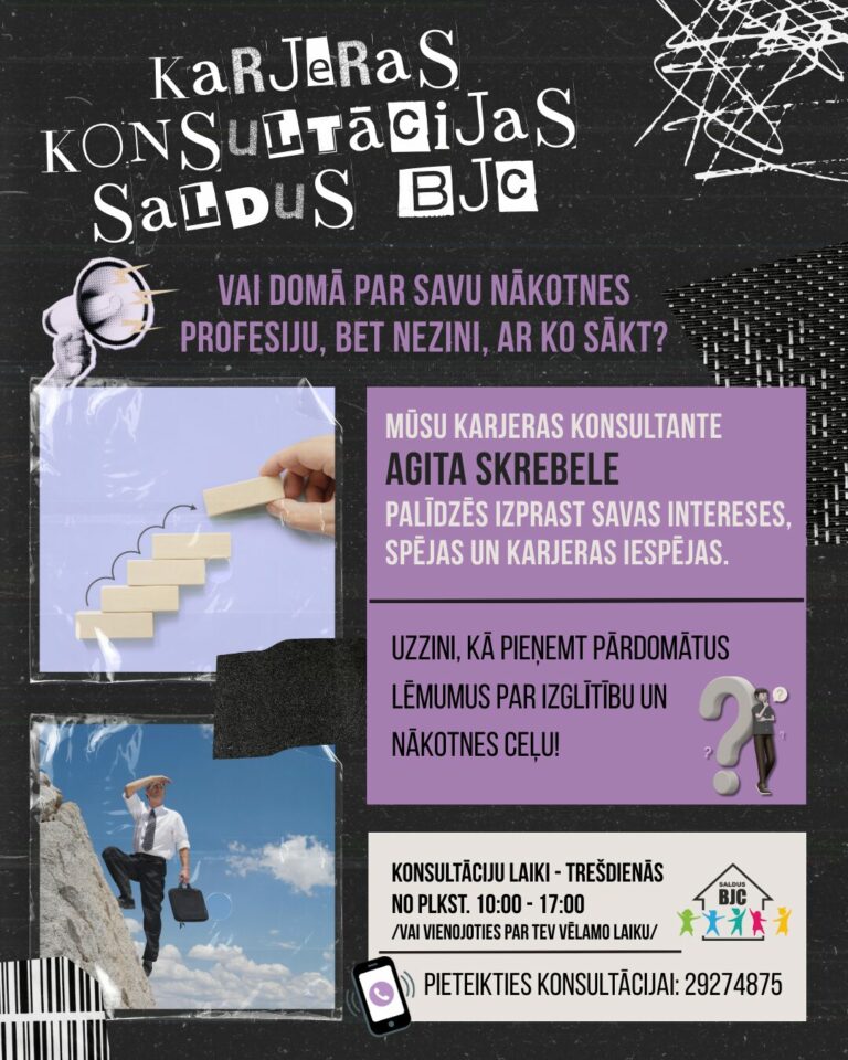 Aicinām pieteikties individuālajām karjeras konsultācijām – Saldus ...